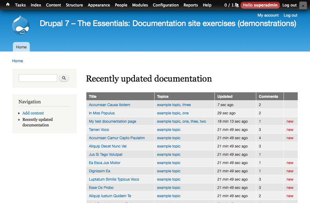 9: Views basics | Part B: Information structure in Drupal | Drupal Wiki ...